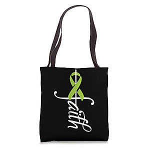 Faith Cancer Support - Ribbon Lymphoma Awareness Tote Bag