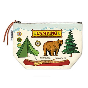 Cavallini Papers & Co. Camping Vintage Style Pouch