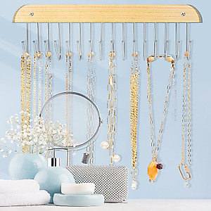 Jewelry Holder Organizer Wall Mount Necklace Holder Necklace Organizer, Hanging Jewelry Organizer