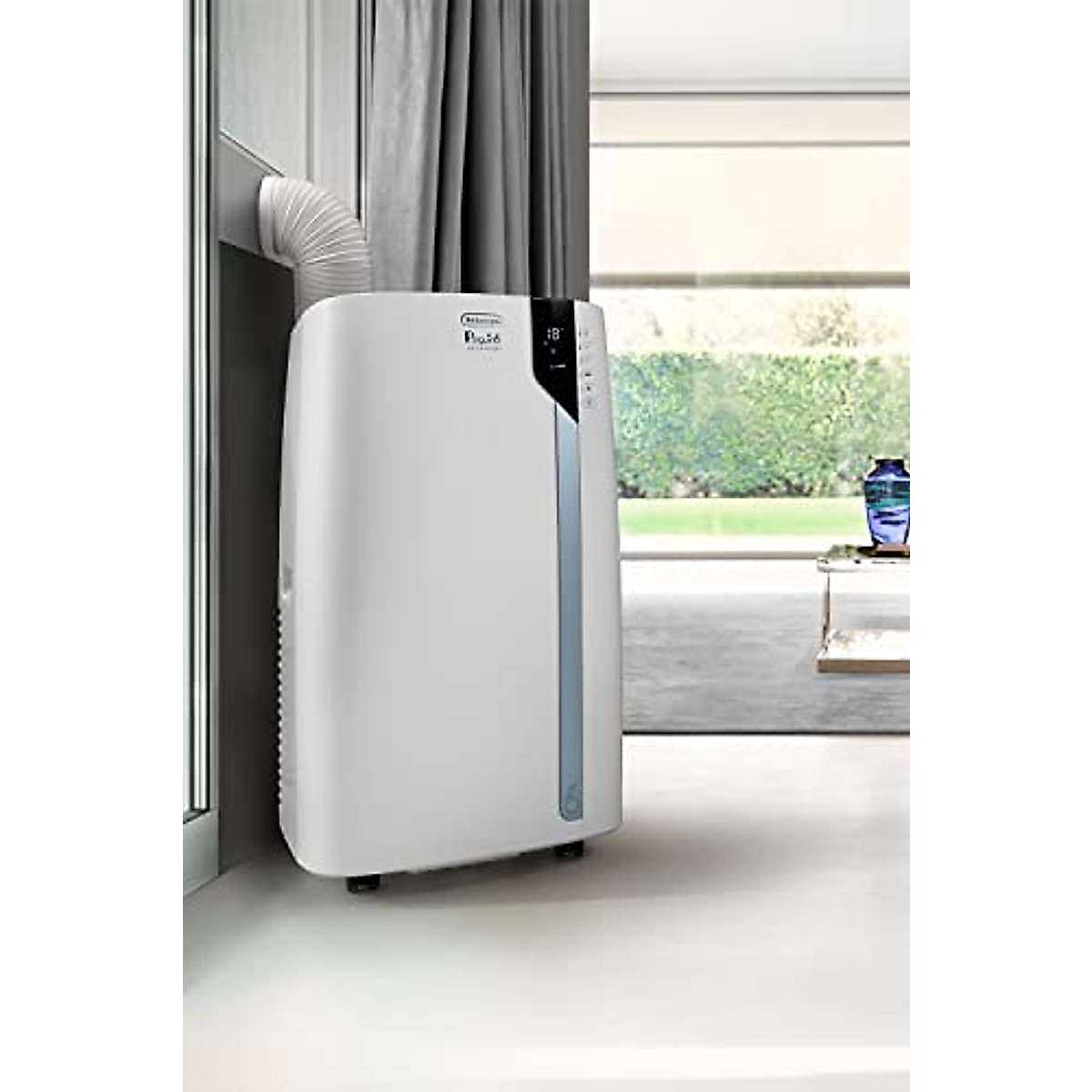 De'Longhi PACEX390UVcare-6AL WH PAC Portable Air Conditioner, Dehumidifier, Fan & UV-Carelight, 14000 BTU + UV CARE, White