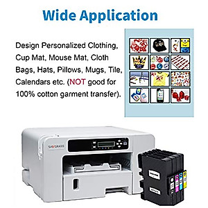 F FINDERS&CO SG400 Sublimation Ink Cartridge DYE High Yield Compatible for Sawgrass Virtuoso SG 400 SG800 Printer (2X Cyan, 40ML)