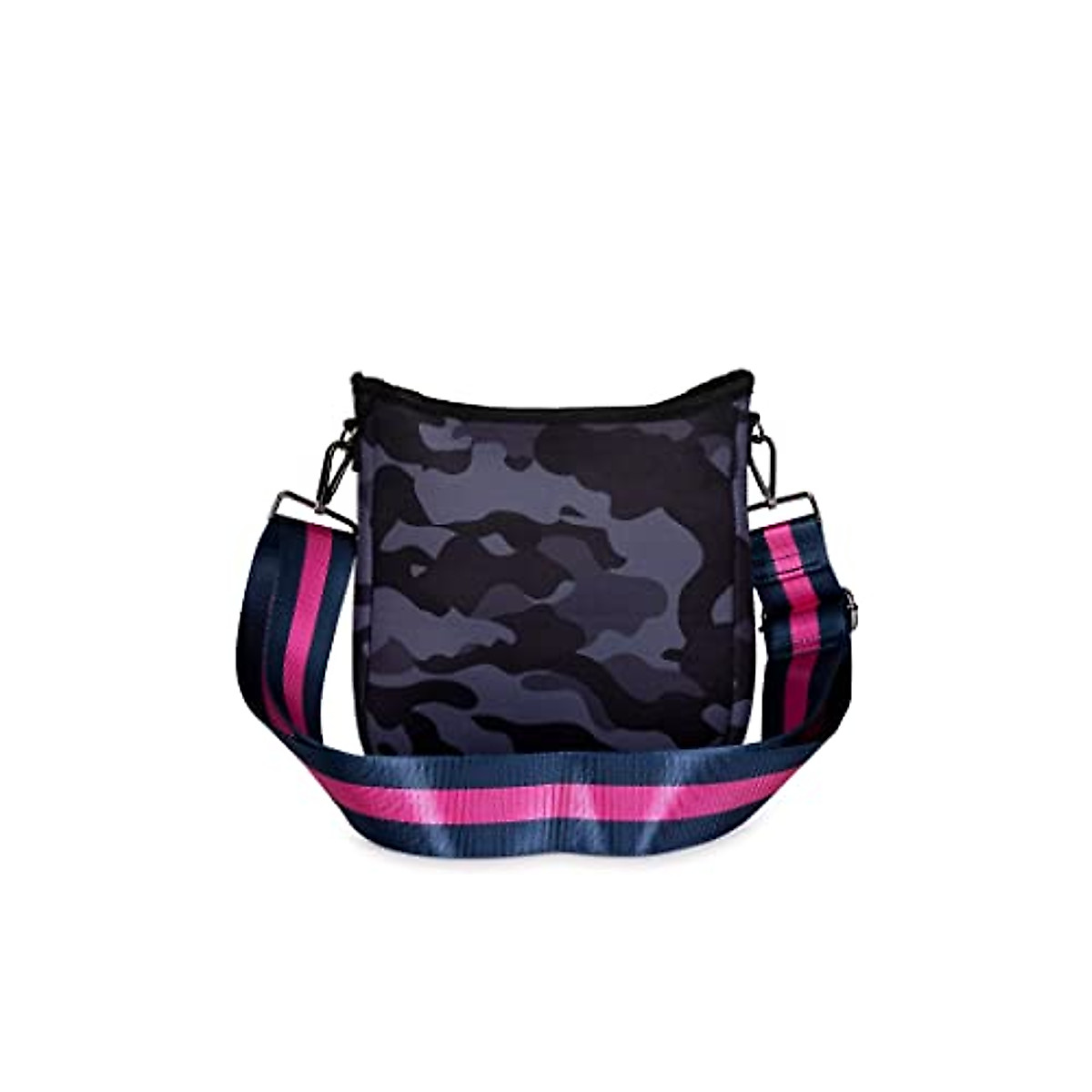 Haute Shore - Jeri Epic Crossbody Tote Blue Camo W/Pink Blue Stripe
