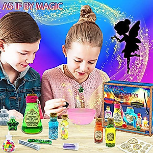 See You Always Magic Fairy Polyjuice Potion Kits for Kids - DIY 15+ Magical Reaction Bottles Witches' Potions Art Craft Kit, Creative Toys for Girls, Fun Gift for Kids 6 7 8 9 10