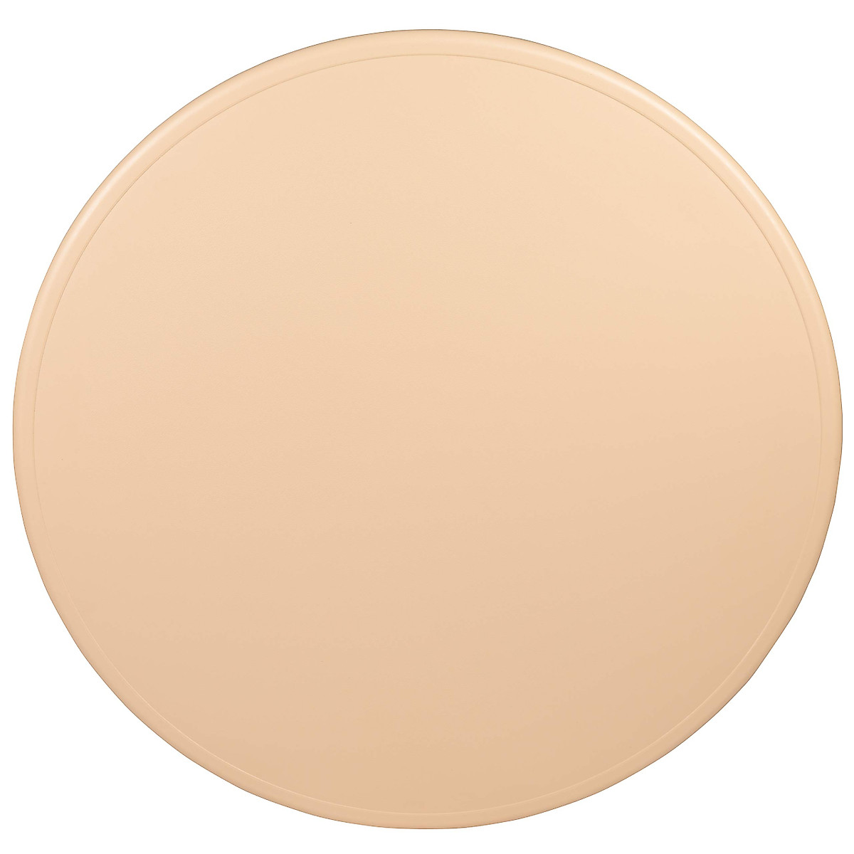 EMMA + OLIVER 45" Round Natural Plastic Height Adjustable Activity Table Set with 2 Chairs