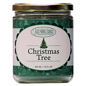 Christmas Tree Scented Blended Soy Candle (12 oz) by Just Makes Scents