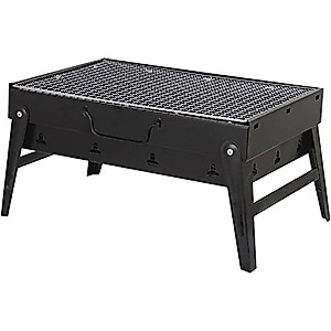 Gas grill BBQ Stove Portable BLACK Small Barbecue Stove Charcoal BBQ Grill Patio Camping Picnic Burner Foldable BBQ Grills