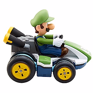 Super Mario 08988-PLY Nintendo Mario Kart 8 Luigi Mini Anti-Gravity Rc Racer 2.4Ghz, with Full Function Steering Create 360 Spins, Whiles & Drift Up To 100" Range - For Kids Ages 4 Plus