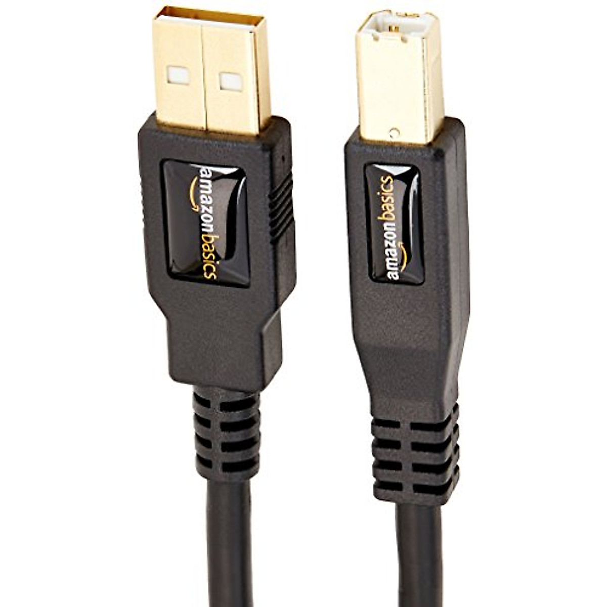 Amazon Basics USB 2.0 Printer Cable - A-Male to B-Male Cord - 6 Feet (1.8 Meters), Black