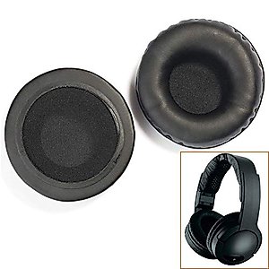 MDR-NC7 Replacement Ear Cushion Ear Pads Earmuff Upgraded Ear Cover Compatible with Sony MDR-NC6 AKG K81 K518 K67 JBL SYNCHROS E40BT Headset Headphone (Black)