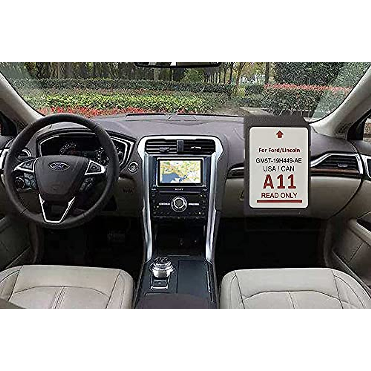 Deyathy A11 for Ford Lincoln Navigation SD Card Map Latest Update 2020 for USA and Canada with Three in One Charging Cable