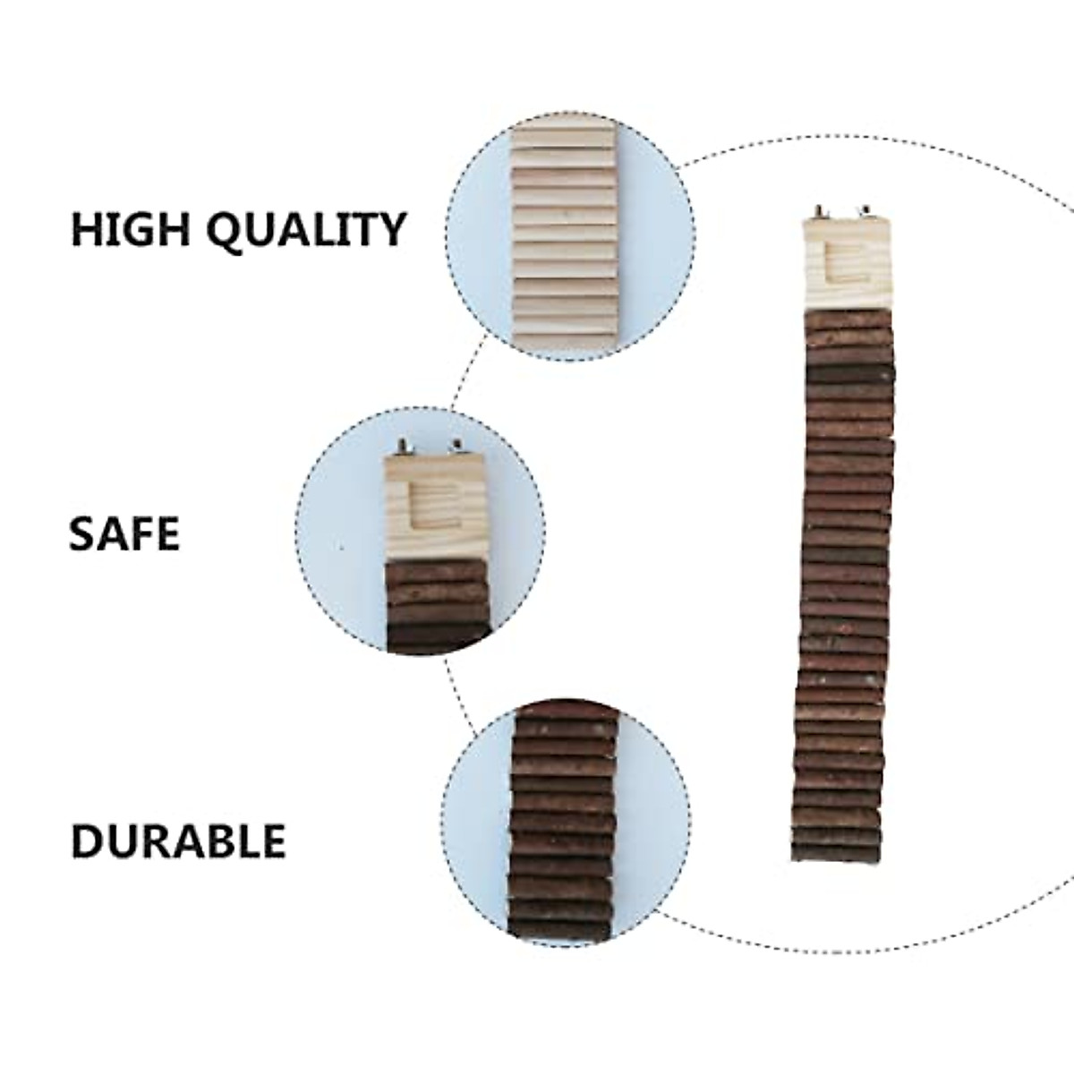 PATKAW Parakeet Toys Parakeet Toys 2 Pack Hamster Bridge Climbing Animal Chew Toy Hamster Climbing Ladders Hamster Rainbow Bridge Ladders Rat Wood Cockatiel Toys Cockatiel Toys