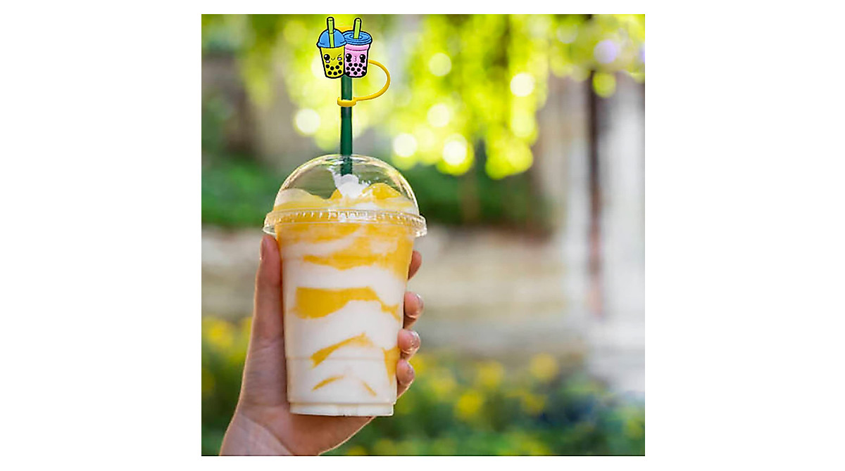 Cute Silicone Straw Covers – Reusable, Dust-Proof, Splash-Proof Caps