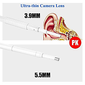 Digital Ear Scope Otoscope, Cainda Ear Camera with Earwax Remover Tools, USB Ear Cleaner Endoscope with WiFi Box, Suit for iPhone Android Mac Windows