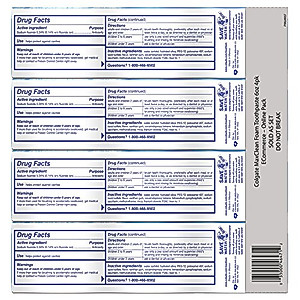 Colgate Max Clean Whitening Foaming Toothpaste with Fluoride, Effervescent Mint, 6 Ounce, 4 Pack