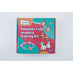 CGBOOM 527Pcs Polymer Clay Earring Making Kits,3 in 1 Clay Earring and Bracelet Making Kit, Jewelry Making Tools for Adults and Kids, Present for Girls,Teens and Adults