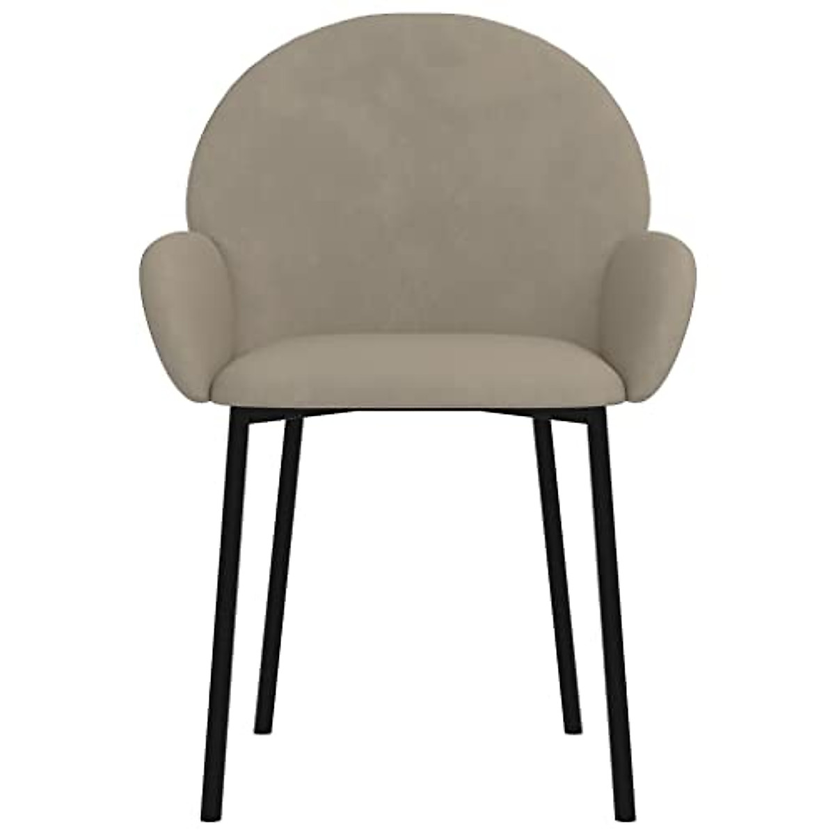 vidaXL Dining Chairs in Light Gray Velvet - Elegant, Modern Design, Comfortable Foam Filling, for Living Room, Dining Room, and More - Set of 2