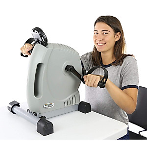 CanDo Magneciser Pedal Exerciser Smooth Quiet Compact Peddler for Home, Work, Desk, Office, Exercises Arms and Legs Range of Motion Rehabilitation Fitness