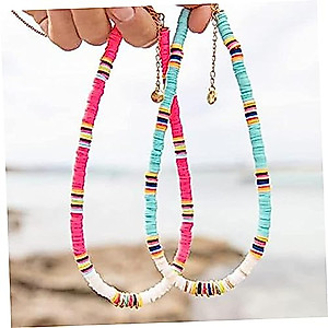 EXCEART 1 Set Black Stone Beads Colorful Clay Beads DIY Jewelry Making Set Arts and Crafts Kit Adult Craft Kits Fashion Necklace Bracelet Beads Girls Bracelet Making Kit Bracelet Maker Kit