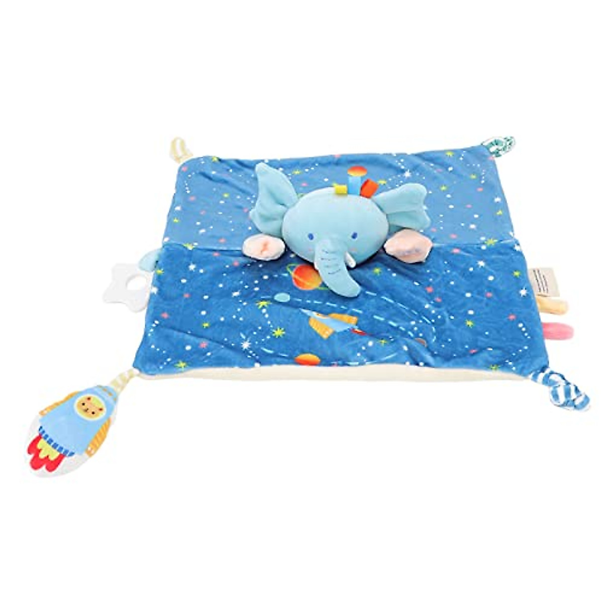 Elephant Security Blanket, Fine Workmanship Puzzle Baby Blankets Unisex Small Lightweight Cute Elephant for Baby Carriage for Baby for Infanette