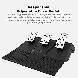 PXN V9 Steering Wheel for PC - Vibration Feedback Gaming Racing Wheel with Shifter and Pedals Used- Good for PC PS4, PS3, Nintendo Switch