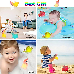 Baby Bath Toys Gifts Baby Toys Whale Light Up Bath Toys Rechargeable Sprinkler Bathtub Toys for Toddlers Infant Kids Boys Girls Spray Water Bath Toy Pool Bathroom