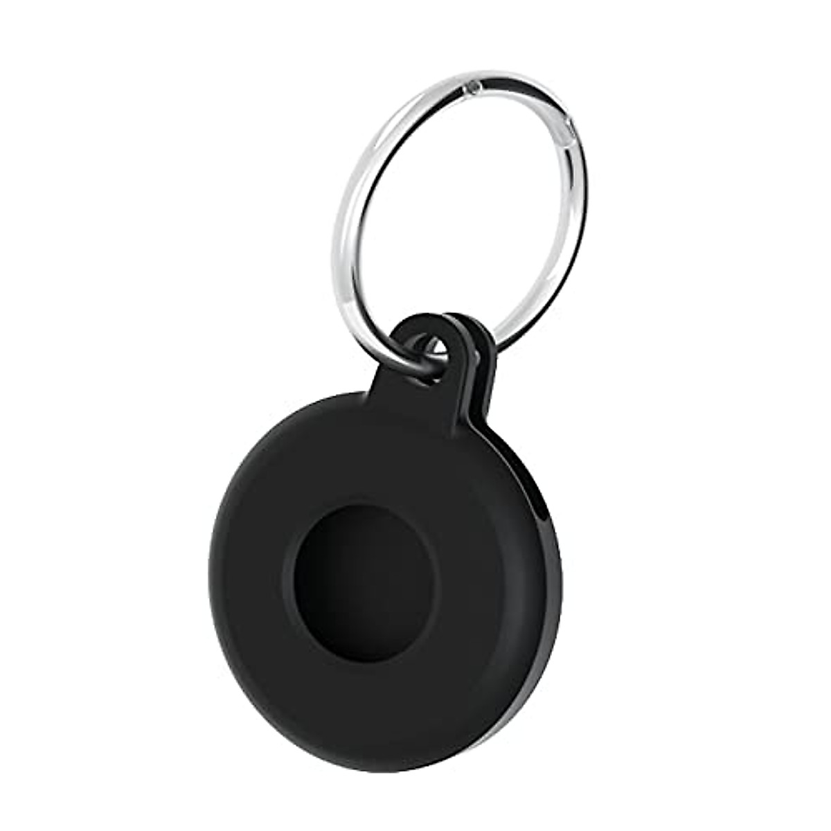 Zcooooool 2pcs Thickened Airtag Case Silicone Protector Cover Skin for Apple Airtags Washable Airtag Holder , Airtag Keychain , Airtag Keyring