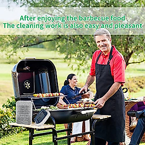 Griddle Cleaning Kit for Blackstone, Flat Top Grill Scrubber, Scouring Pads Brush with Handle, Griddle Grill Cleaning Accessories Tools