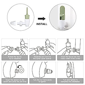 Urcreeds Cold Brew Iced Coffee Maker with Stainless Steel Mesh Filter and Leak-proof Faucet,3/4 Gallon Drink Dispenser with Fruit Infuser for Fridge, Beverage Dispenser With Spigot for Parties(Green)