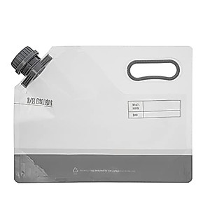 Restaurantware Cater Tek 1/2 Gallon Water Containers 10 Drink Bags - Collapsible Includes Tamper-Evident Caps Clear Plastic Beverage Bags For Catered Events Camping or Hiking Durable Handle