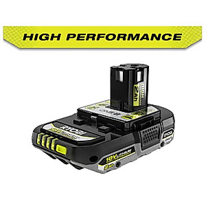 RYOBI ONE+ HP 18V Brushless Cordless 1/2 in. Hammer Drill with 2 Ah Lithium-Ion Battery and 3-1/2 in. Diamond Grit Impact Drive Bits (Bulk Packaging)