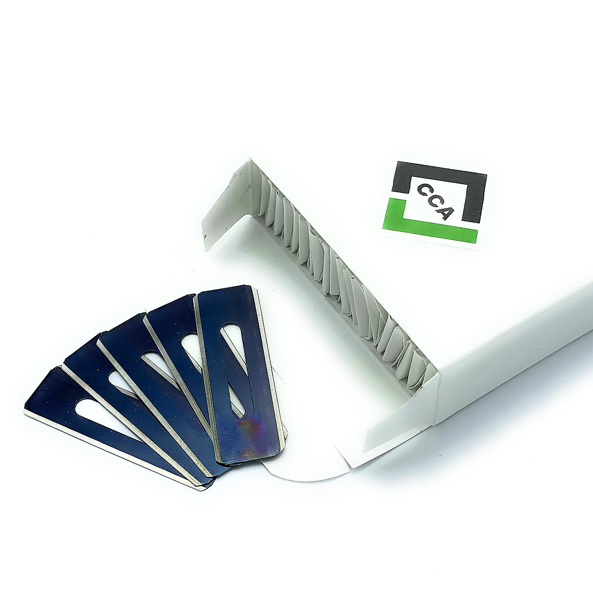 CCA Slotted Round Edge Trimming Knife Blades x 100