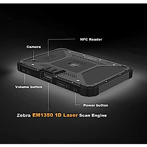 Ultra Rugged Android Enterprise Tablet PC with Barcode Scanner, 8-inch / IP67 Waterproof/with Zebra 1D Laser Scan Engine/GPS, for Warehouse Management
