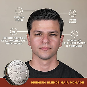 Suavecito Premium Blends Pomade- All Natural Hair Pomade for Men 4 oz.