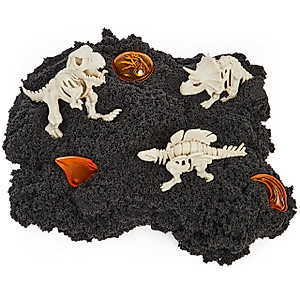 Kinetic Sand, Dino XCavate 3-Pack, Made with Natural Sand, Play Sand Sensory Toys for Kids Ages 6 and Up