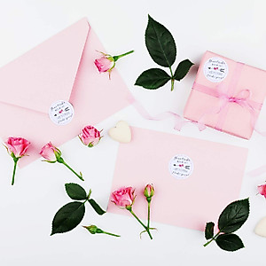 500 Pieces Your Order Made My Day Stickers Decorative Business Stickers Thank You Stickers Self-Adhesive Round Circle Thank You Label for Envelope Bag Seals Party Supplies (Red, 3.8 cm/ 1.5 Inch)