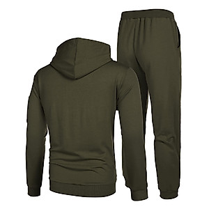 COOFANDY Men's Tracksuit 2 Piece Hooded Athletic Sweatsuits Casual Running Jogging Sport Suit Sets