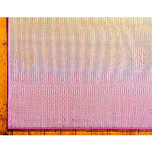 Unique Loom Estrella Collection, Gradient, Sunset, Abstract, Bright Colors Area Rug, 7 x 10 ft, Pink/Gold