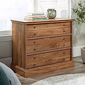 Sauder Barrister Lane 3-Drawer Chest, L: 36.46" x W: 16.69" x H: 29.37", Sindoori Mango