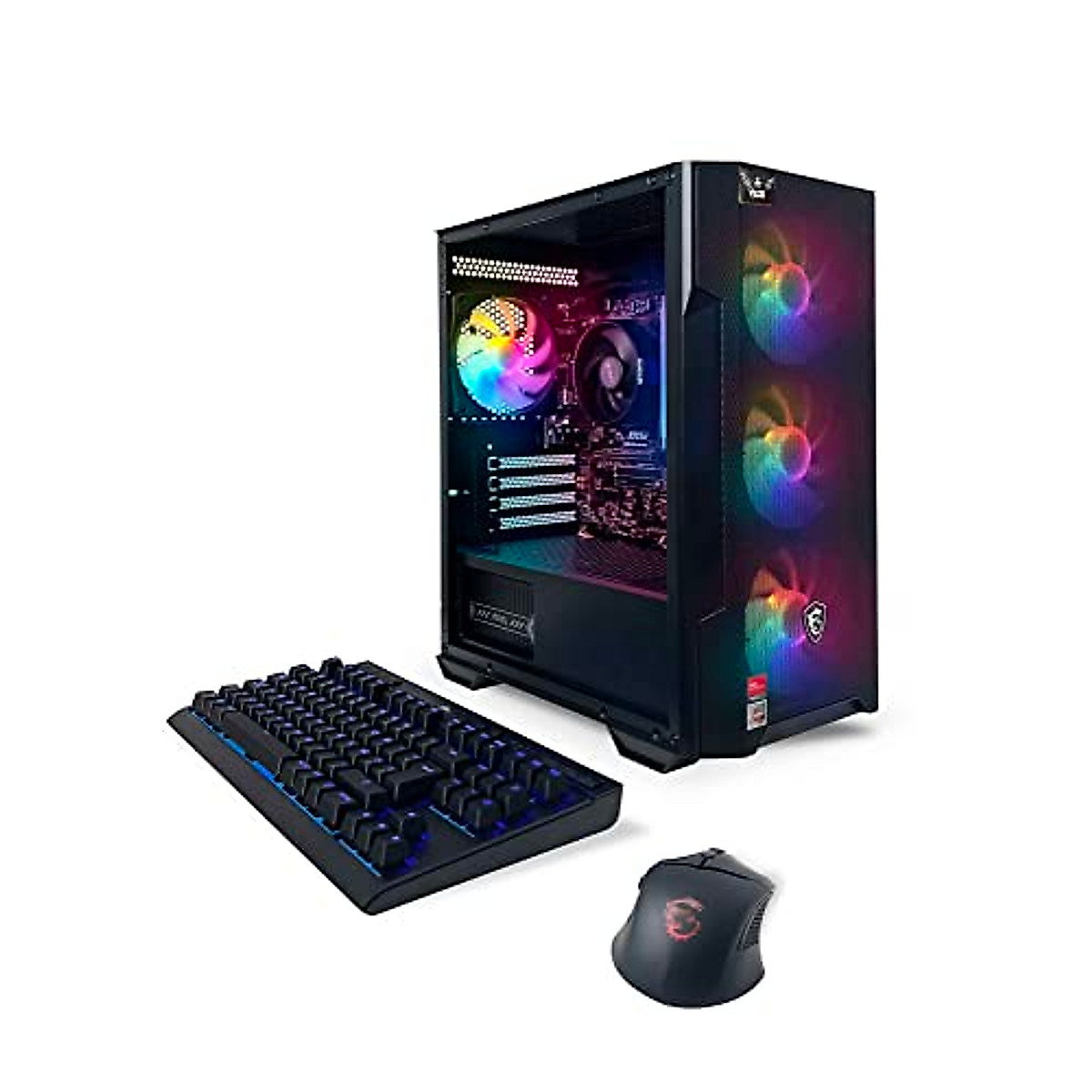NSX GAMING Desktop Gaming Computer Home&Office PC Ryzen 5 5600G, 16GB DDR4 3600, 512Gb M2 NVME SSD, RGB Fans, Win 10 Home 64-bit Ready(Ryzen 5 5600G) Built in USA, 1 Year Warranty