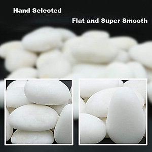 White River Rocks for Painting – 20 Big Rocks, 2” - 3.5” Inch Flat Smooth Stones, about 6 LB. of Craft Rocks for Rock Painting, Kindness Stones, Painting Rocks Supplies for Adults and Kids