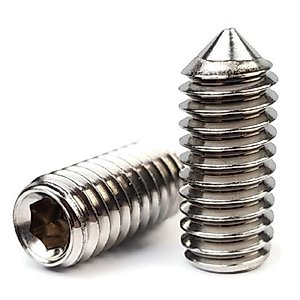 #8-32 Socket Set Screws Cone Point 304 Stainless Steel #8-32 x 3/16" Qty 25