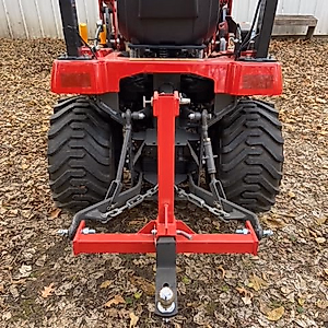 HECASA 3 Point 2 inch Trailer Hitch Receiver Drawbar for Category 1 Tractors