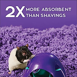 carefresh 99% Dust-Free Purple Natural Paper Small Pet Bedding with Odor Control, 23 L