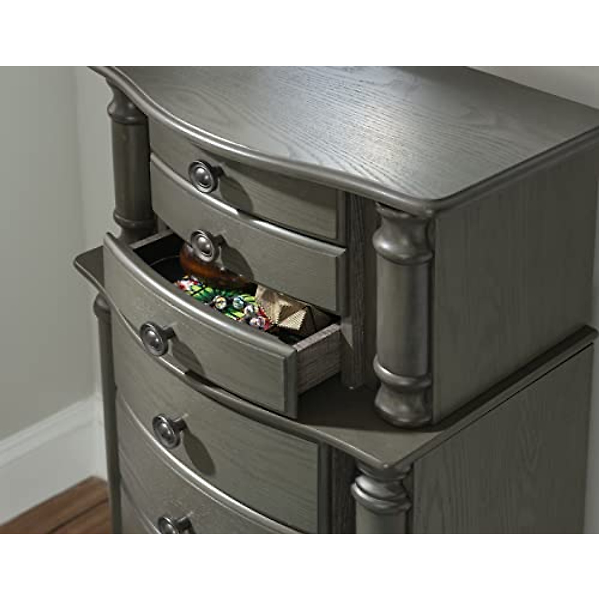 Powell Company Grey Wash Jewelry Powell Viola Armoire