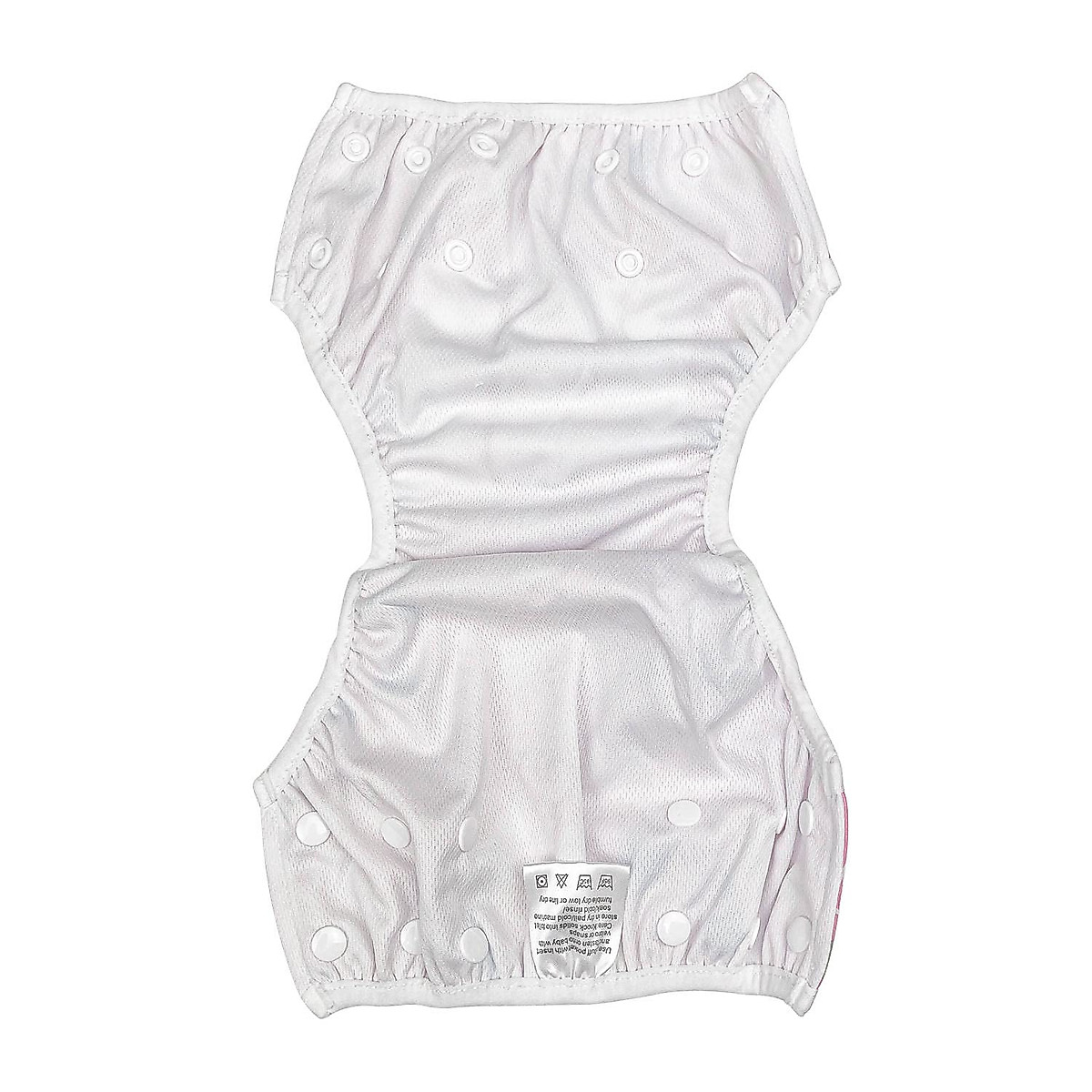 Swim Diapers, Cloth, Reusable, Waterproof, Leakproof, Adjustable Size 1 2 3 4 Grows with Baby, Pink, Girls