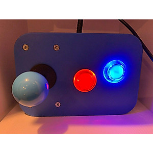 Atari Joystick 7800 2600 Controller Control Arcade Stick Handmade 3D Printed Case Blue