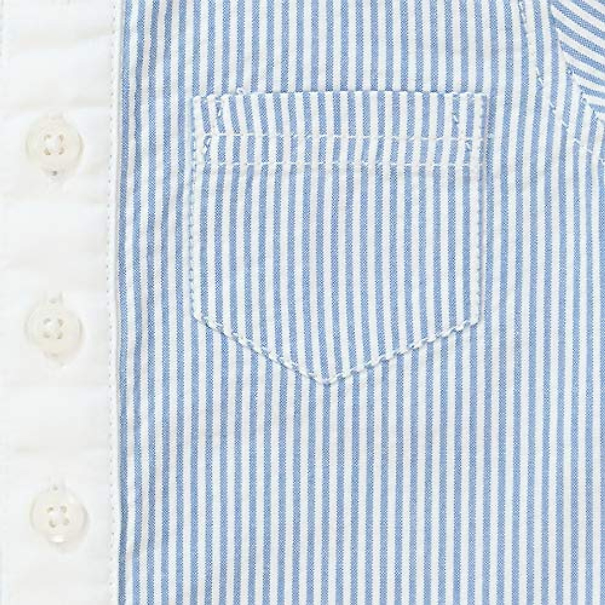 Hope & Henry Layette Organic Cotton Woven Button Front Romper