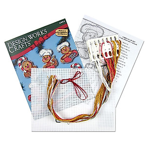Design Works Crafts Counted Cross Stitch Ornament Kit, Gingerbread