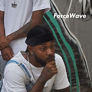 Velvet Durag for Men Wave Cap Velvet Dorag for Men Women 360 Wave (Black)