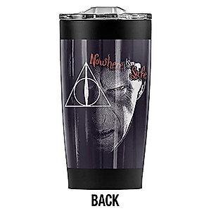 Harry Potter Voldemort Nowhere Is Safe Stainless Steel Tumbler 20 oz Coffee Travel Mug/Cup, Vacuum Insulated & Double Wall with Leakproof Sliding Lid | Great for Hot Drinks and Cold Beverages